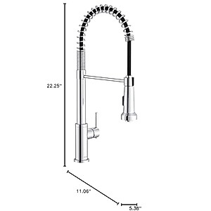 Parma 1H Pre-Rinse Pull-Down Kitchen Faucet 1.75gpm Chrome
