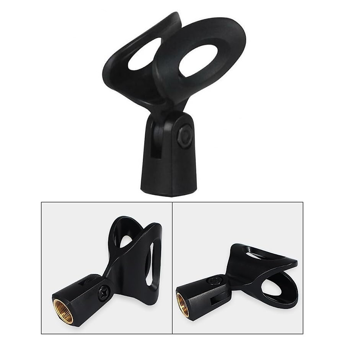 Bolymic UHF VHF Karaoke Microphone Clamp Clip Holder for Sennheiser Microphones Wireless SKM e825, e835, e840, e845, e855