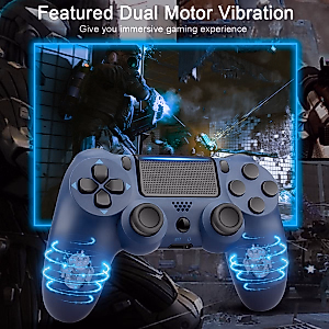 CunPeyjmo 2 Pack Wireless Controller for PS4 Controller, Remotes Controller for PS-4 Controller with Enhanced pa4 Remote Joystick/Dual Vibration/Audio/Touchpad…