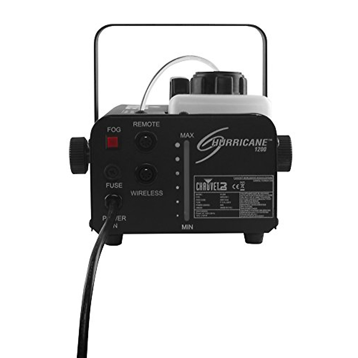 CHAUVET DJ H1200 Compact and Lightweight Fog Machine w/Timer Remote , BLACK