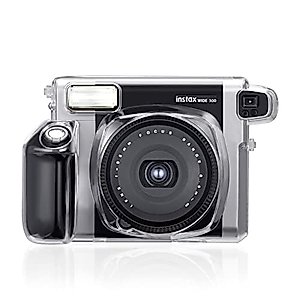 Fintie Protective Clear Case for Fujifilm Instax Wide 300 Instant Film Camera - Crystal Hard Cover with Precise Cutout, Clear