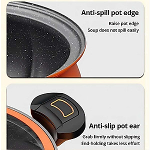 2023 New Multifunctional Plumpy Non-stick Micro Pressure Pot,Multifunctional Plumpy Non Stick Micro Pressure Pot,Pumpkin Micro Pressure Pot, Easy To Clean Micro Pressure Cooker for Kitchen (Orange 8L)