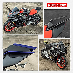 TAZGANTAX Motorcycle Compatible with Ap-rilia RS 660 Tuono 660 RS for Tuono 660 RSV4 2020-2023 Motorcycle Passenger Pillion Rear Seat Cover Fairing Seat Cowl Hump Spoiler (Matte Black)
