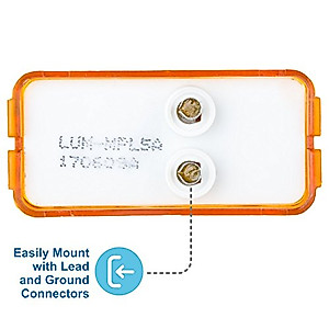 Lumitronics RV Mini Thin Line 37 Series Sealed LED Marker/Clearance Light (Amber)