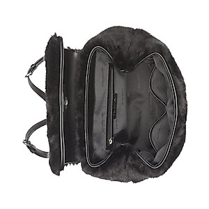 Calvin Klein Women's Leilani Micro Pebble Backpack, Deep Black, One Size