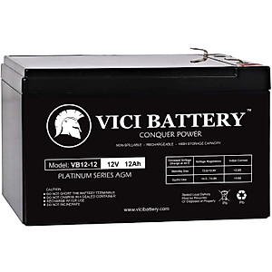 VICI Battery 12V 12AH Replacement Battery for Energy Power EP-SLA12-12T2-4 Pack Brand Product