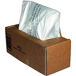 Fellowes Powershred Shredder Bags for 125/225/2250 Series Shredders, 50 Bags & Ties (36054)