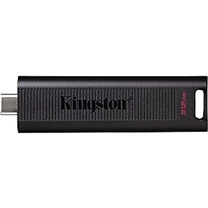 Kingston Flash Drive DataTraveler Max 512GB USB 3.2 High Speed 1000MB/s USB Type-C for Computer (DTMAX/512GB) Bundle with 1 Everything But Stromboli Lanyard
