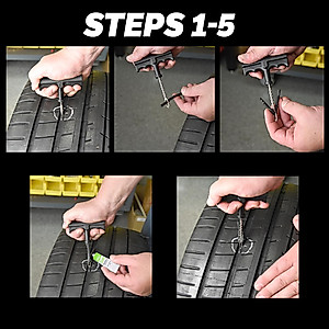 Slime 20233 Tire Repair Plugs Strings, ATV, Mowers, Wheelbarrows, 7-ply, 4 inch, 5 Count