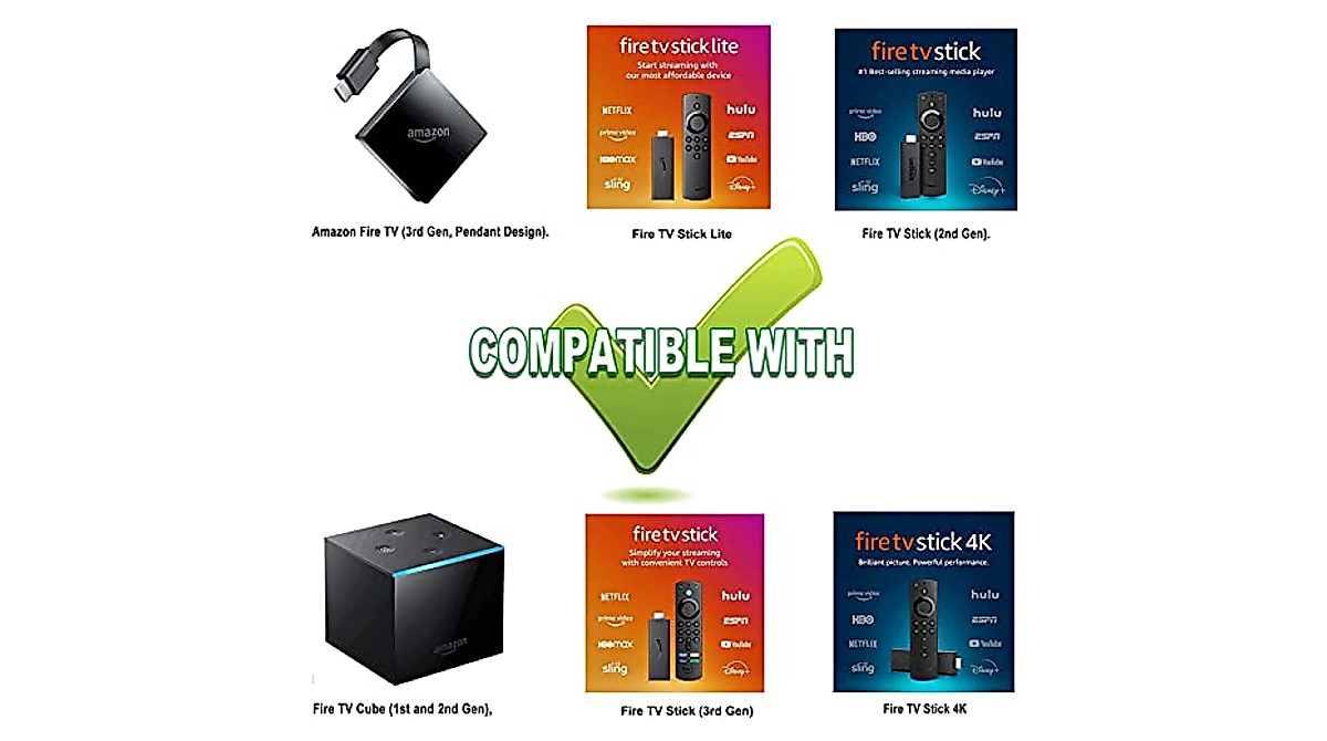 Amtone PE59CV 2nd Gen Voice Remote for Fire TV | Compatible & Reliable