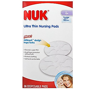 NUK Ultra Thin Disposable Nursing Pads, 66ct