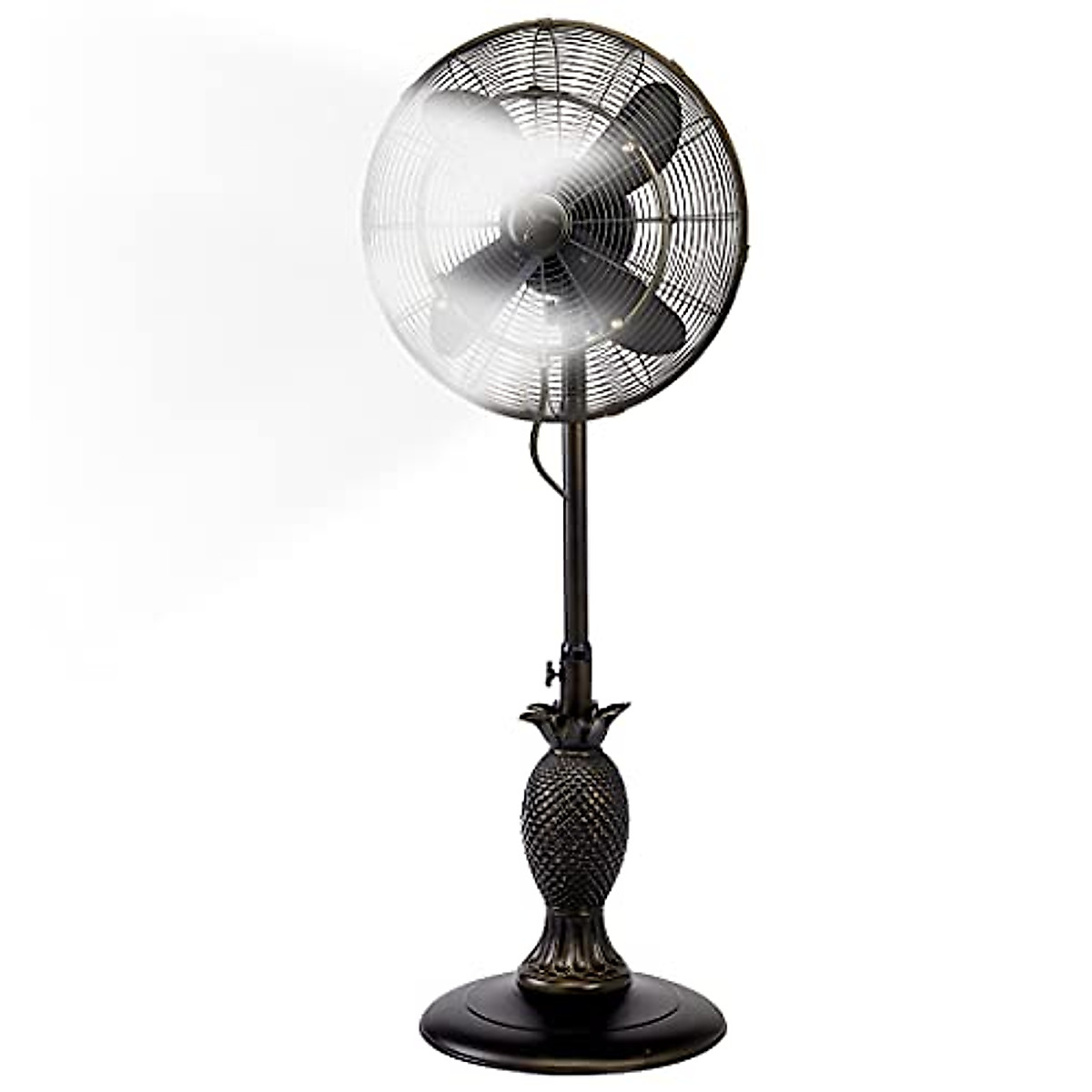 DecoBREEZE Pedestal Standing Fan, 3-Speed Oscillating Fan with Adjustable Height, Lanai, Antique Fan, 18 Inches