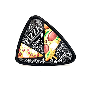 Pizza Slice Container Storage with Lids. Tray, Holder and Saver. Plastic Packs to go. The Best Idea to Serve Pizza to Your Kids. (6)