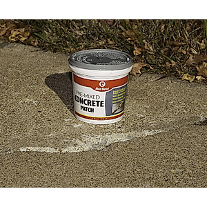 Red Devil 0644 Pre-Mixed Concrete Patch, 1 Quart, Pack of 1, Gray