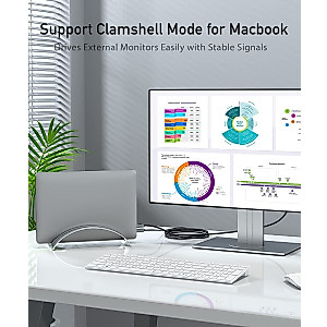 uni USB C to DisplayPort Cable 4K@60Hz, 2K@165Hz DP Cable [Thunderbolt 3 Compatible] for MacBook Pro, MacBook Air/iPad Pro 2020/2018, XPS 15/13 (6ft-2 Pack)