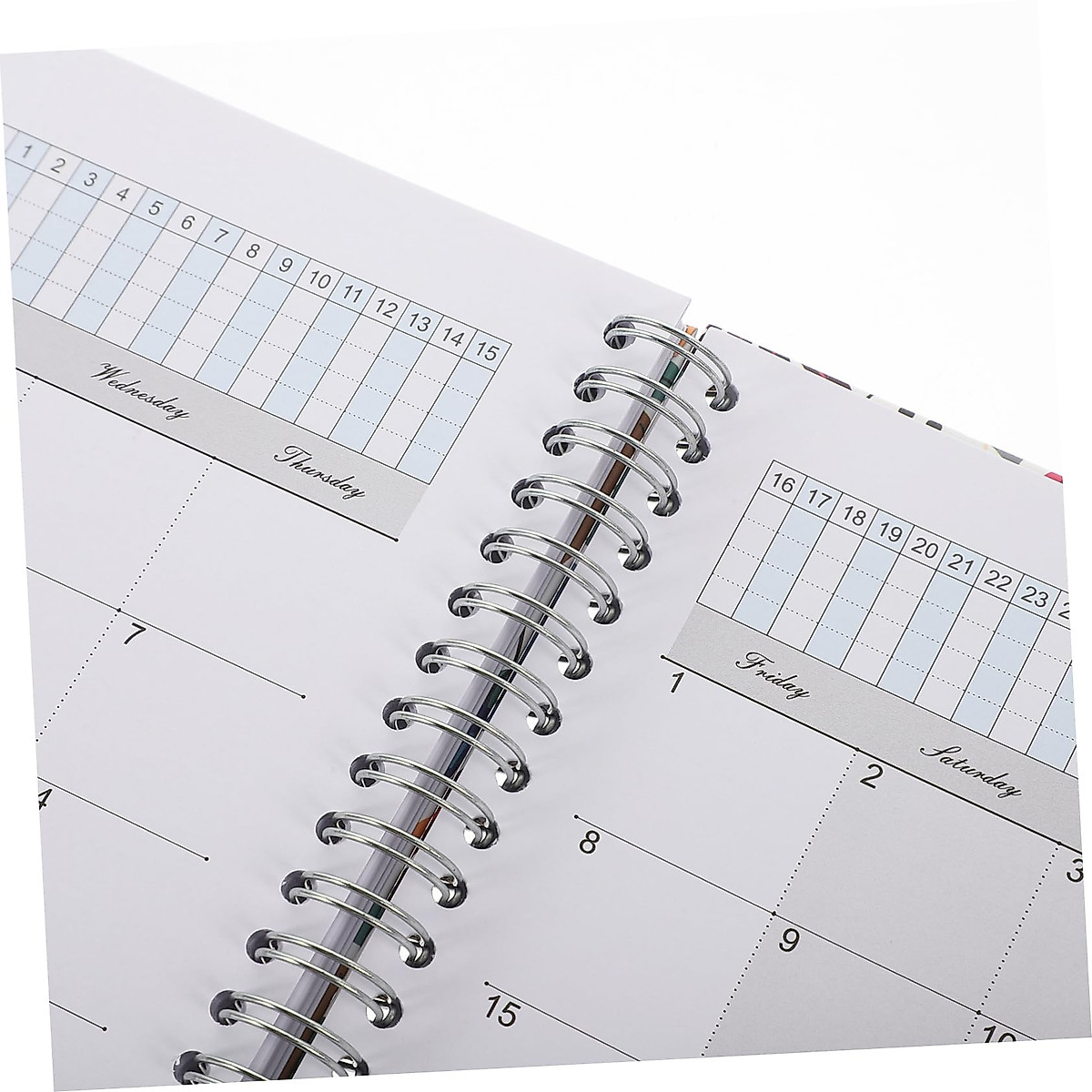 Tofficu 2024 Note Book Spiral Notebooks Notepad Office Decor Note Pad Monthly Planner Office Accessory Academic Planner Office Supply Weekly Calendar Pad Tear off Schedule Work Tearable