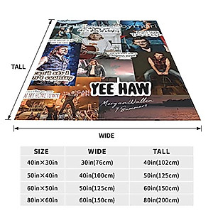 Super Soft Flannel Throw Blanket Cozy Comfy Blanket Microfiber Printed Blanket for Sofa Bed Office Travel 50"X40"-1