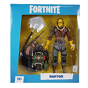 McFarlane Toys Fortnite Raptor Premium Action Figure, Multicolor