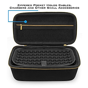 CASEMATIX Studio Case Compatible with Rode PodMic, Shure SM7B Microphone and Other Large Podcast Mics with XLR Recording Accessories - Includes Podcasting Mic Bag Only