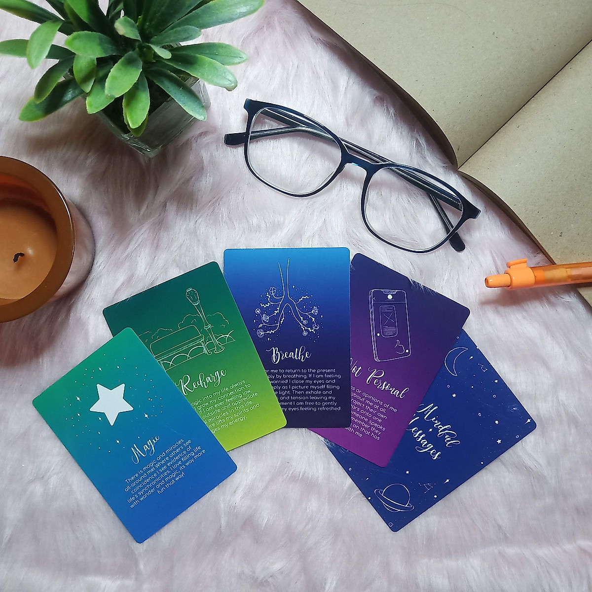 Mindful Messages Positive Affirmations Meditation Self Care Cards