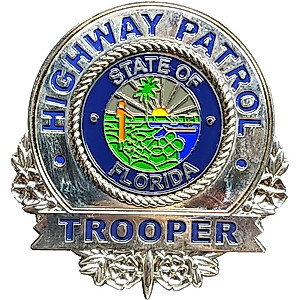 BL16-009 FHP Florida Highway Patrol Trooper Thin Blue Line Police Challenge Coin
