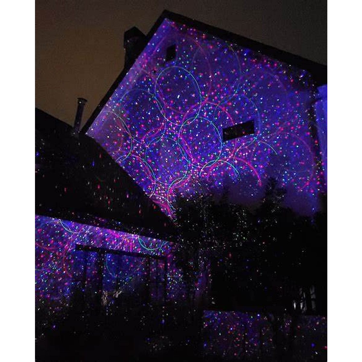 Motion Pattern Firefly 3 Models in 1 Continuous 18 Patterns LEDMALL RGB Outdoor Laser Garden and Christmas Lights with RF Remote Control and Security kit