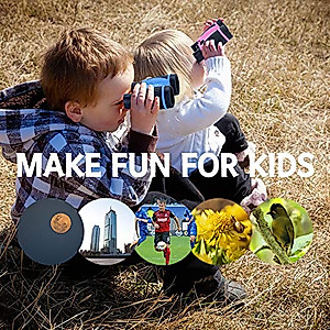 Vanstarry Compact Binoculars for Kids Bird Watching Hiking Camping Fishing Accessories Gear Essentials Best Toy Gifts for Boys Girls Children Toddler Waterproof 5X30 Optical Lens Including Compass