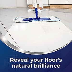 Hard Surface Liquid Floor Cleaner Solution Mist & Mop Ready-To-Use for Marble, Stone, Granite, Tile, Vinyl, Laminate, Linoleum - Multi-use - Safe, Gentle, & Natural - Removes Dirt, Stains, & Odors - Lemongrass Scent, 1 Gallon (128 oz.)