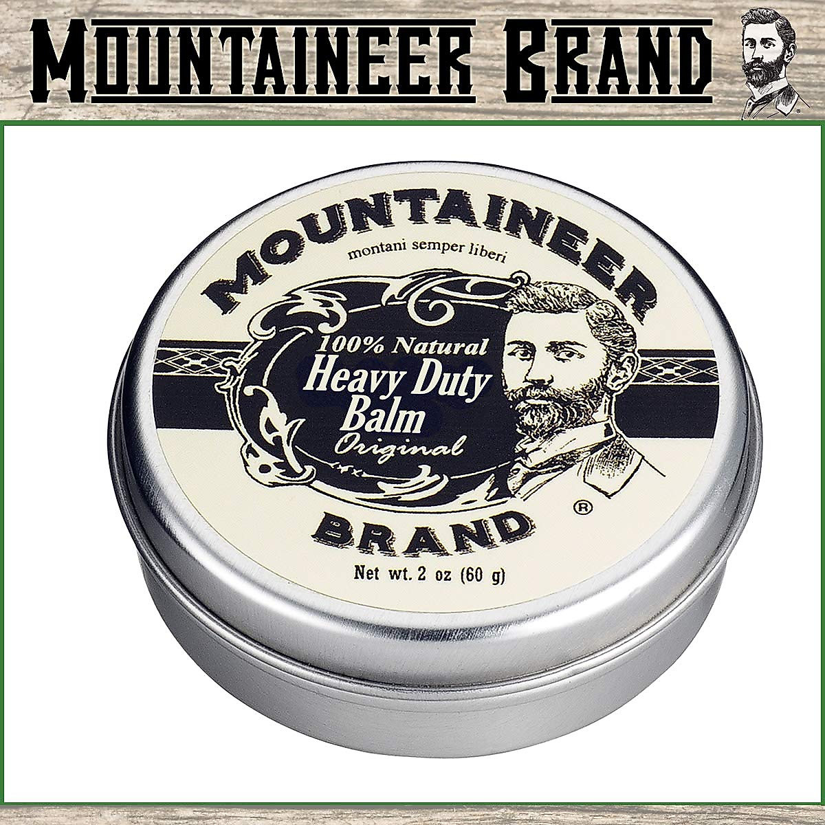 Mountaineer Brand Heavy Duty Beard Balm 2oz (Original Scent) and Beard Oil 2oz (WV Timber) The Ultimate Beard Conditioning Combo Pack