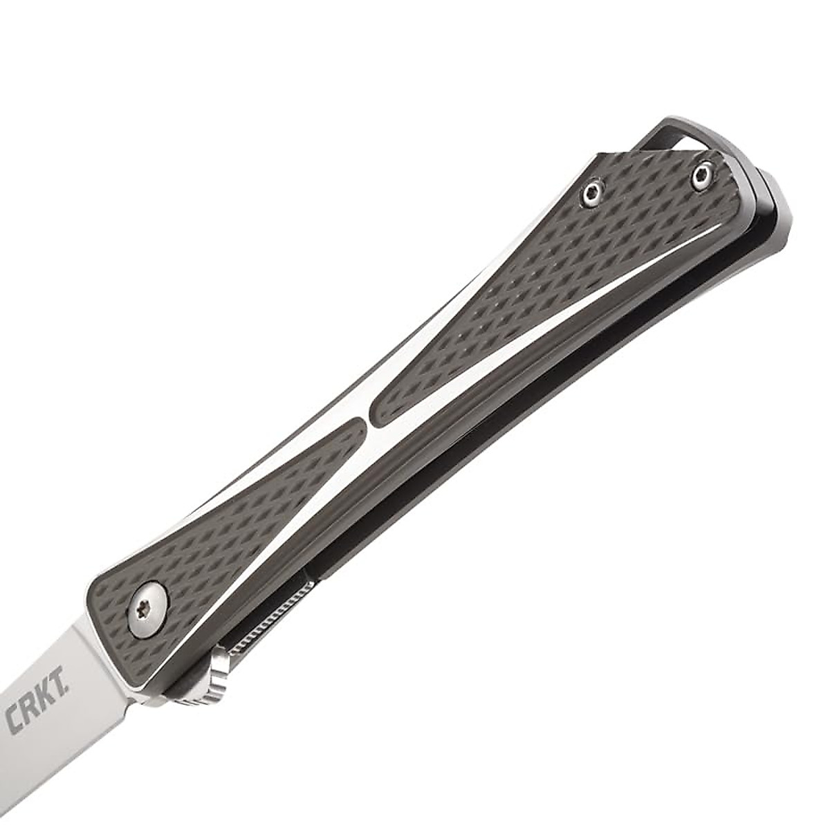 COLUMBIA RIVER KNIFE & TOOL Crossbones EDC Folding Pocket Knife: Gentleman's Knife, Everyday Carry, Satin Blade, IKBS Ball Bearing Pivot, Liner Lock, Brushed Aluminum Handle, Deep Carry Pocket Clip 7530