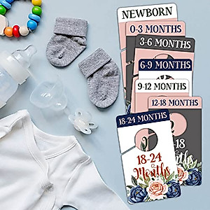 Hanger Dividers-Baby Closet Size Dividers - Baby Closet Dividers, Baby Clothing Size Age Dividers -Baby Closet Organizer For Nursery Organization, Newborn Essentials, Nursery Closet Dividers.