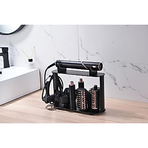 Affogato Stand Holder Compatible with Shark FlexStyle, Desktop Organizer for Storage Attachments, Rack with Cord Hanger for Accessories Curlers Brushes Diffuser