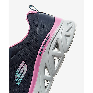 Skechers Women's, Glide-Step Sport - Fresh Charm Running Shoe Navy Multi 8.5 M