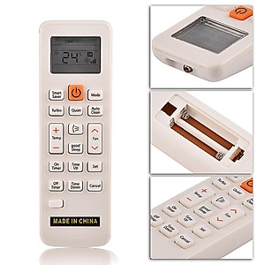 AC Universal Remote Control Replacement for Samsung DB93-11489L DB63-02827A DB93-11115U DB93-11115K KT3X00 Air Conditioner