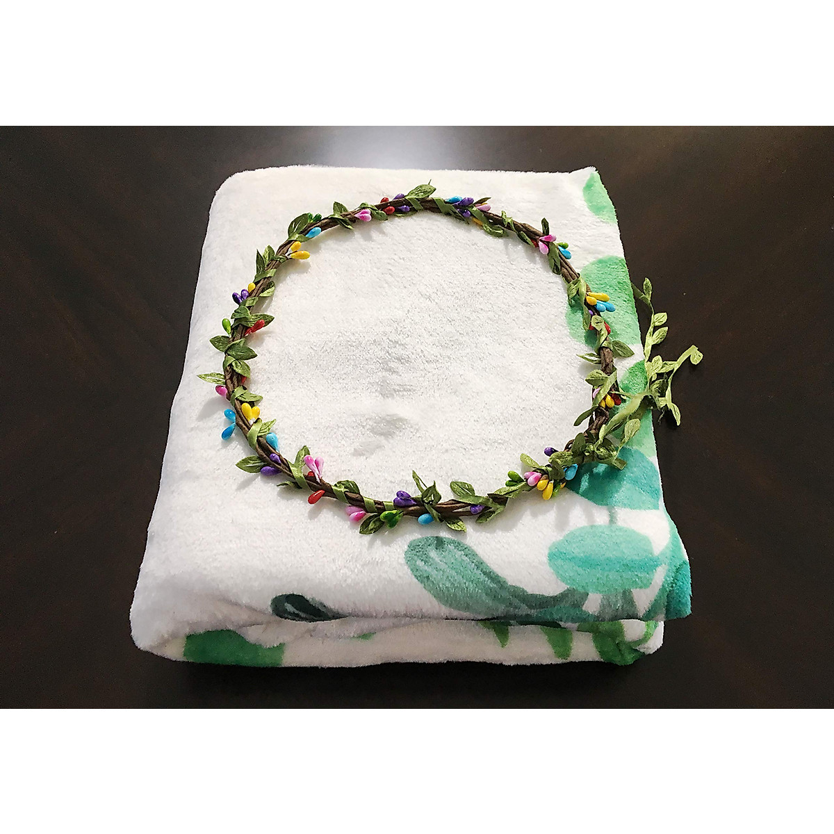 Achilles Axis Baby Milestone Blanket - Organic Soft Plush Fleece Unisex Design - Large 60 in x 40 in - Flower Photography Background Prop Included