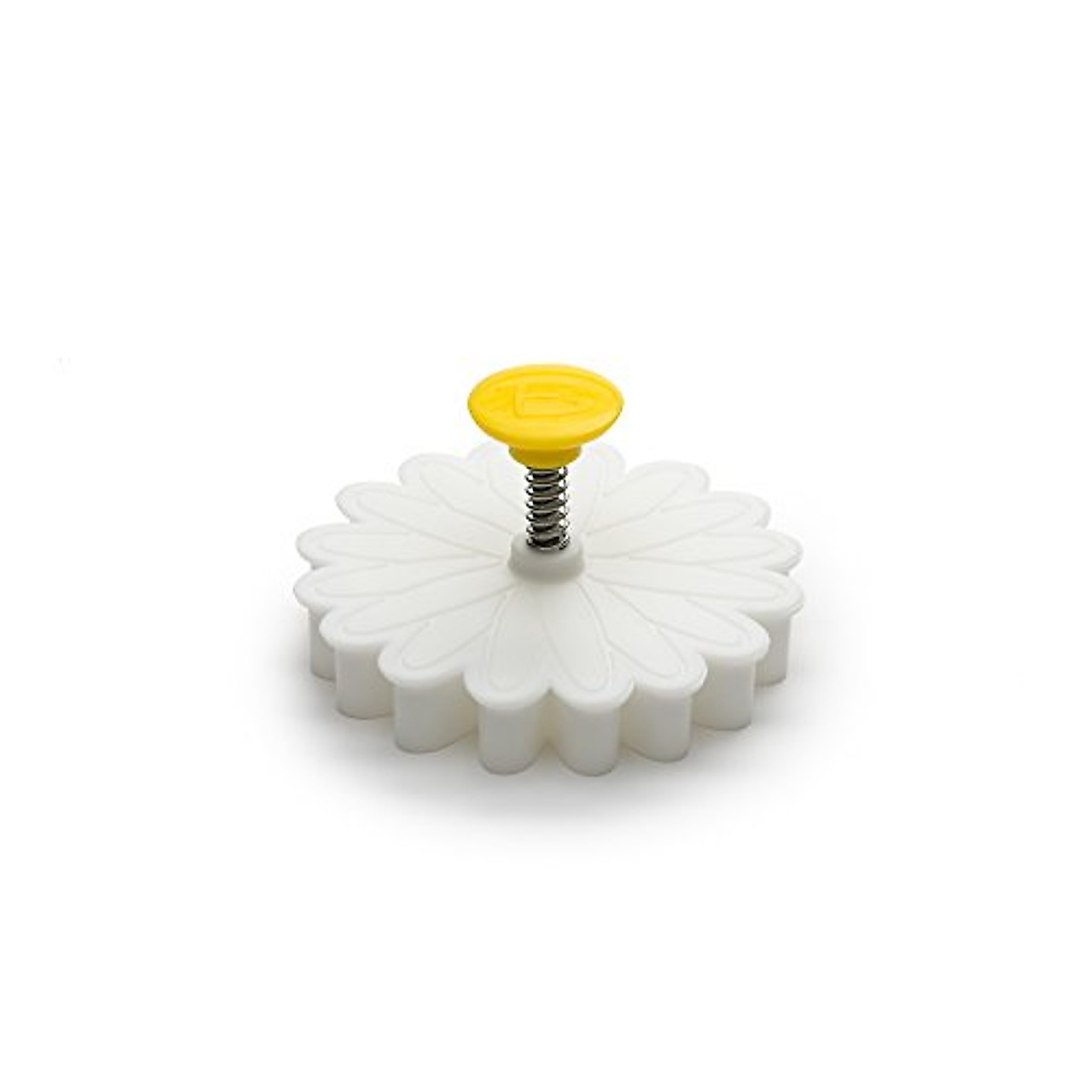 Bakelicious Daisy Plunger Cutter, White , 2.25 x 3.5 x 3.5 inches