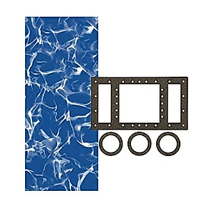 Smartline Sunlight 18-Foot Round Liner | Overlap Style | Up to 54-Inch Wall Height | 25 Gauge Virgin Vinyl | Designed for Steel Sided Above-Ground Swimming Pools | Universal Gasket Kit Included