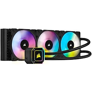 Corsair iCUE H150i Elite, CW-9060048-WW, Capellix, RGB Pump + Fans, 360mm (Renewed) fot Desktop