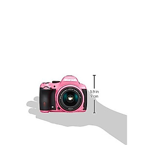 Pentax K-50 16MP Digital SLR Camera Kit with DA L 18-55mm WR f3.5-5.6 and 50-200mm WR Lenses (Pink) - International Version