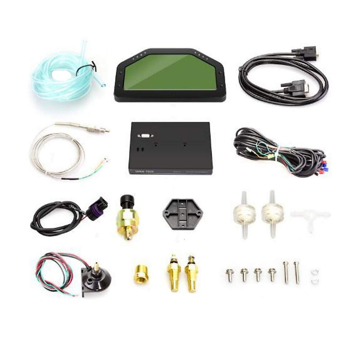 DEJUN Car Race Dash Dashboard, DO908 Car Combination Gauge Meter Sensor Kit Multifunctional Car Dashboard Dash Display for 12V Racing Car Meter