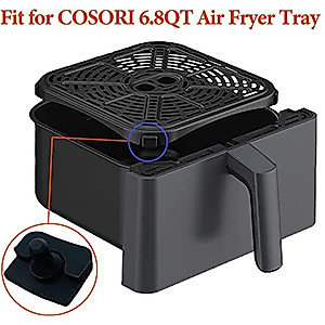 Air Fryer Silicone Bumpers for 6.8QT COSORI Air Fryers, 4PCS Upgraded Air Fryer Rubber Tabs, Rubber Pieces, Rubber Feet, Rubber Parts, Rubber Stoppers for 6.8Quart COSORI Air Fryers