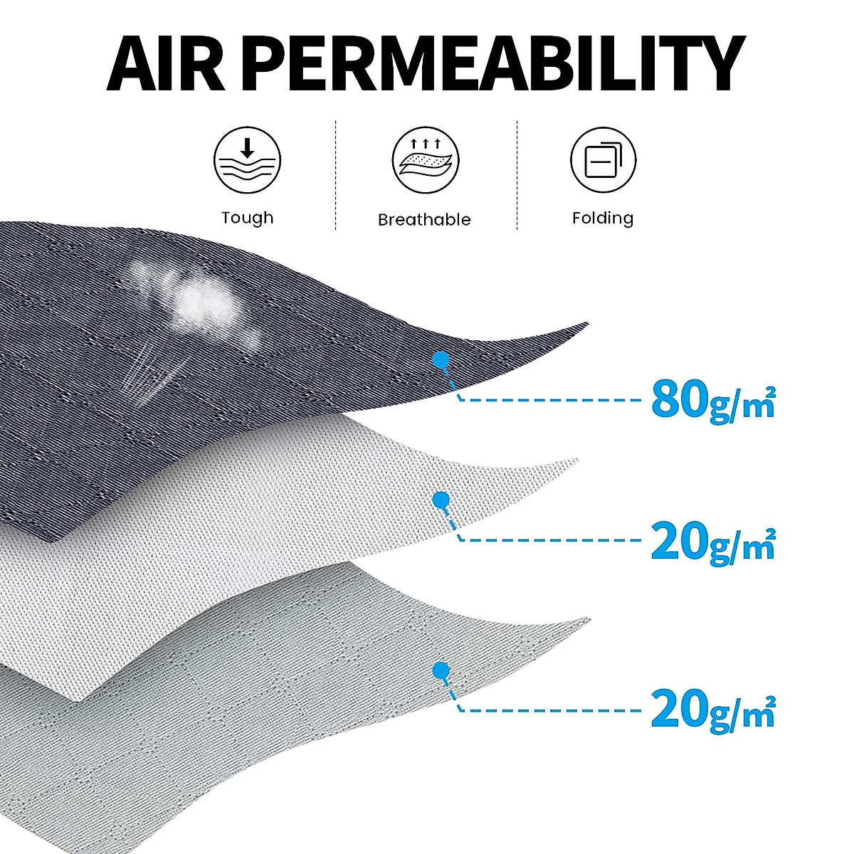 SpralSail Clothes Storage Bags, Closet Organizers and Storage Containers for Clothes, Bedding & Blankets, Foldable Bedroom Organization Solution with Window, Handles & Zippers - 6 Pack,Grey