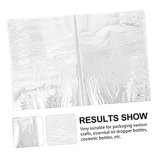 ULTECHNOVO 100 Pcs Heat Shrink Plastic Bag PVC Shrink Flat Bags Heat Sealing Shrink Bags Small Gifts Shrink Wrap Bags Plastic Sealable Bags Clear Packing Bags Packing Shrinking Bags Shoe Bag