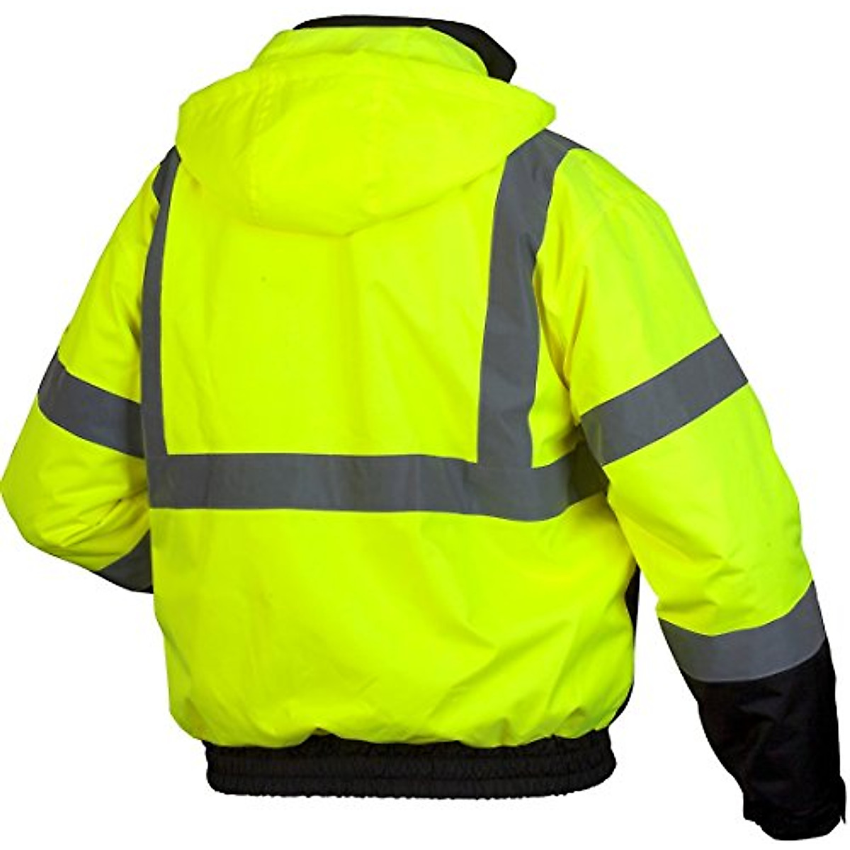 Pyramex RJ31 Series Class 3 Fleece Bomber Safety Jacket, Lime, X-Large
