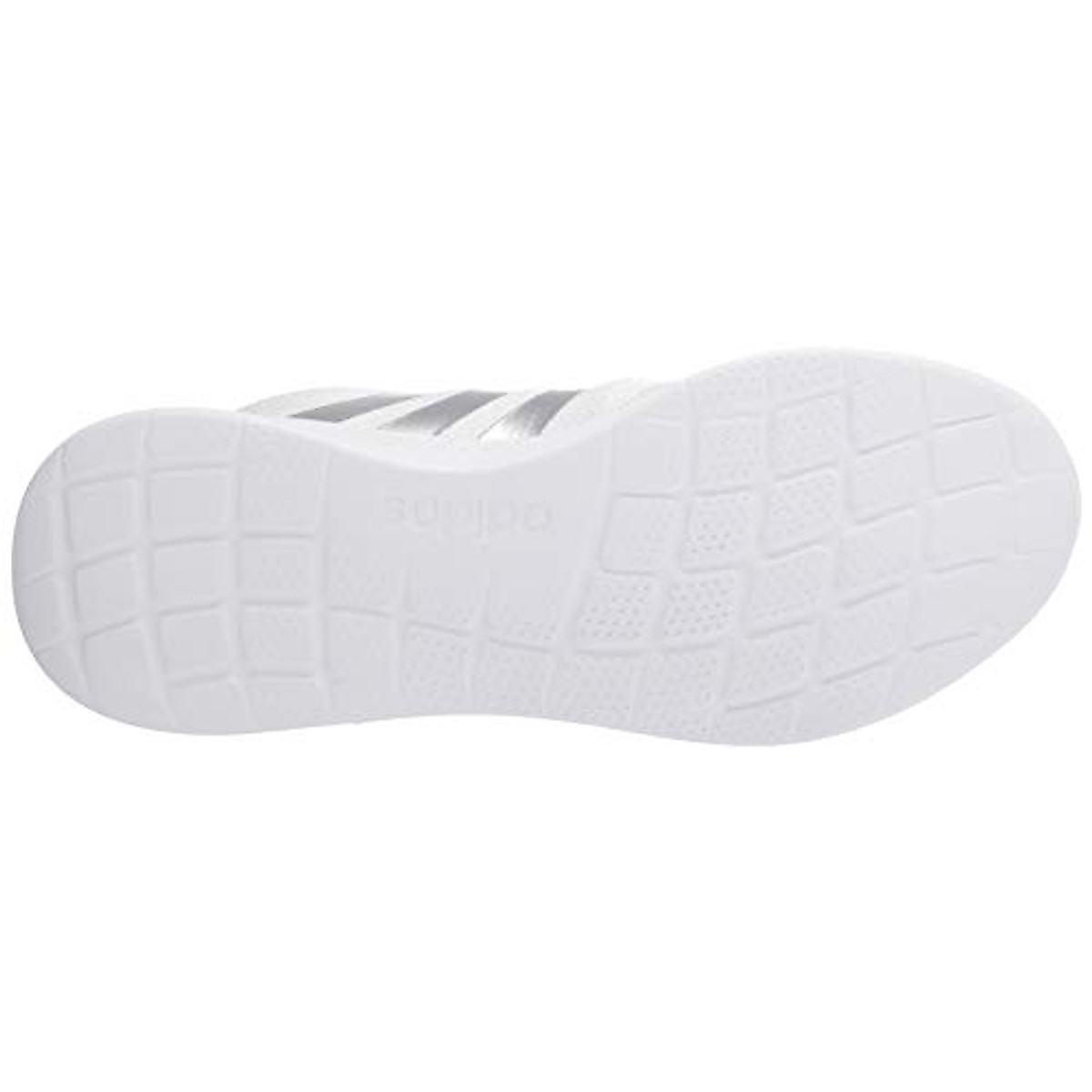 adidas womens Puremotion Wide Shoes, White/Silver Metallic, 11 W US