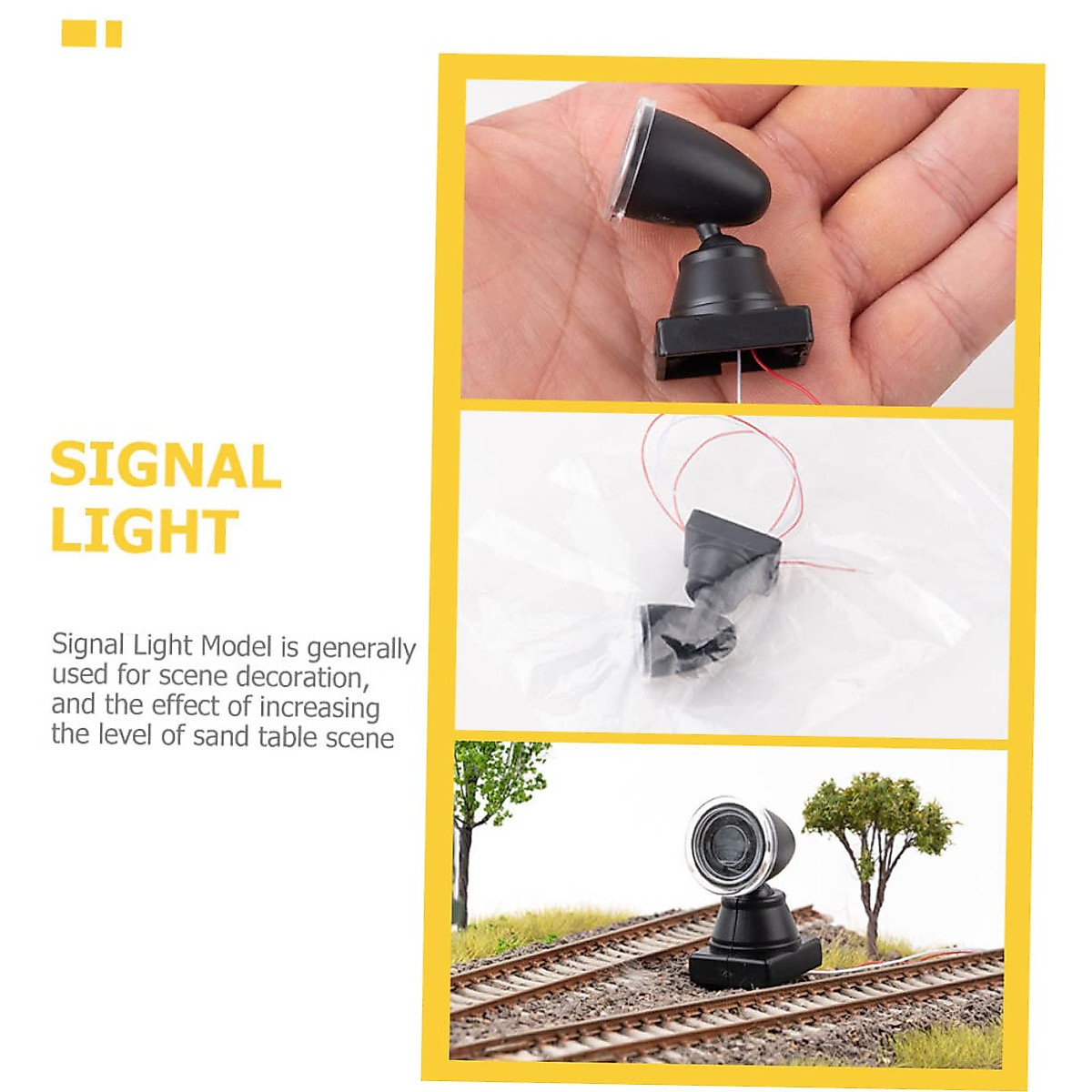 DOITOOL 15 Pcs Model Signal Light Miniature Spotlight Model Sand Table Model Material Sand Table for Kids Children Toys Micro Landscape Decor Miniature Furniture Simulation