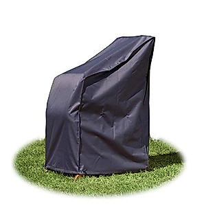HONCENMAX Patio Chair Covers - Reclining Garden Chair Cover - Waterproof Outdoor Bar Stool Cover - Stackable Chairs Cover - Outdoor Furniture Cover - 25"x 25"x47"
