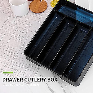 Ruzida Kitchen Tools Drawer Organizer Tray Spoon Forks Cutlery Separation Finishing Rack Storage Box