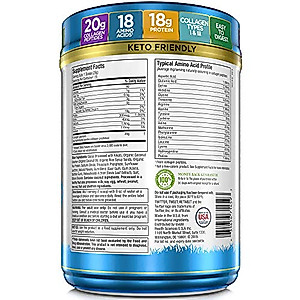 Purely Inspired Collagen Powder Collagen Peptides Powder | Collagen Supplements for Women and Men | Collagen Protein Powder with Biotin | Keto Friendly & Non-GMO | Chocolate, 1.26 lbs (23 Servings)