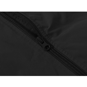 TBMPOY Men's Lightweight Bomber Jackets for Men Windproof Windbreaker Jacket Track Spring Casual Jackets Outdoor Coat Black L